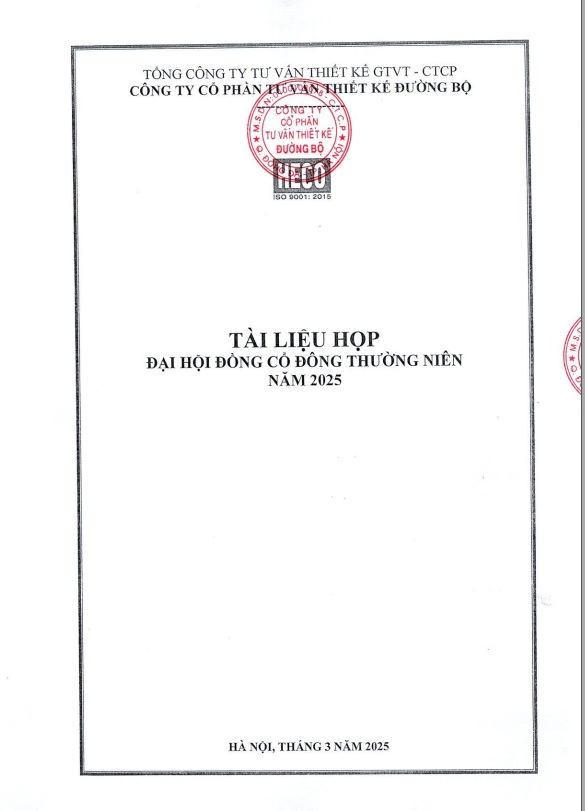 Tài liệu họp đại hội đồng cổ đông thường niên năm 2025 - heco.vn